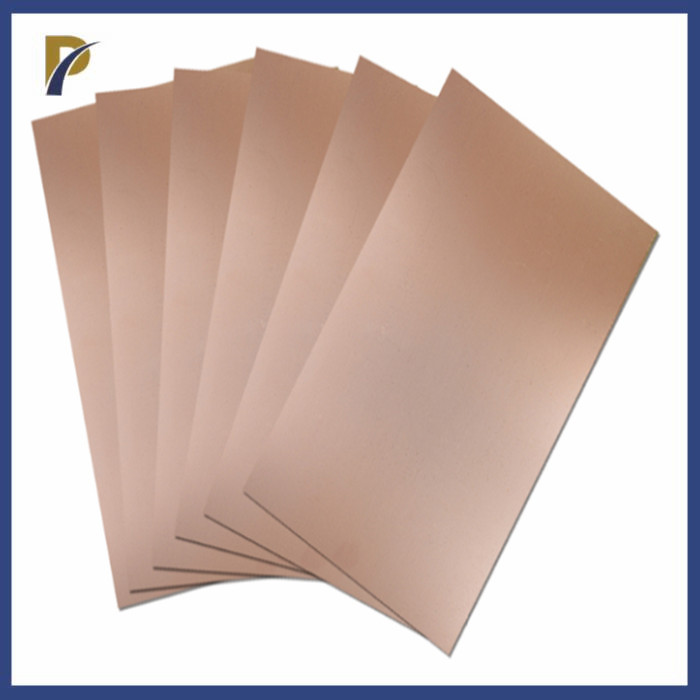 Bright Surface Alloy Copper Tungsten Sheet 75WCu 80WCu 90WCu 70WCu