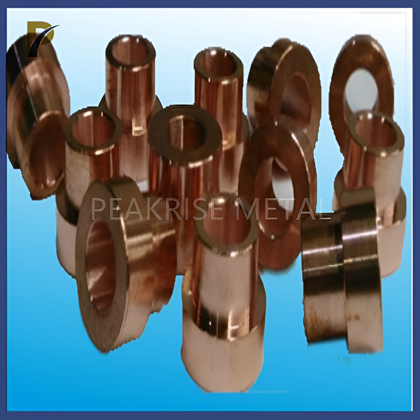 Bright Copper Tungsten Parts Connector CuW Alloy Copper Tungsten Tube ...