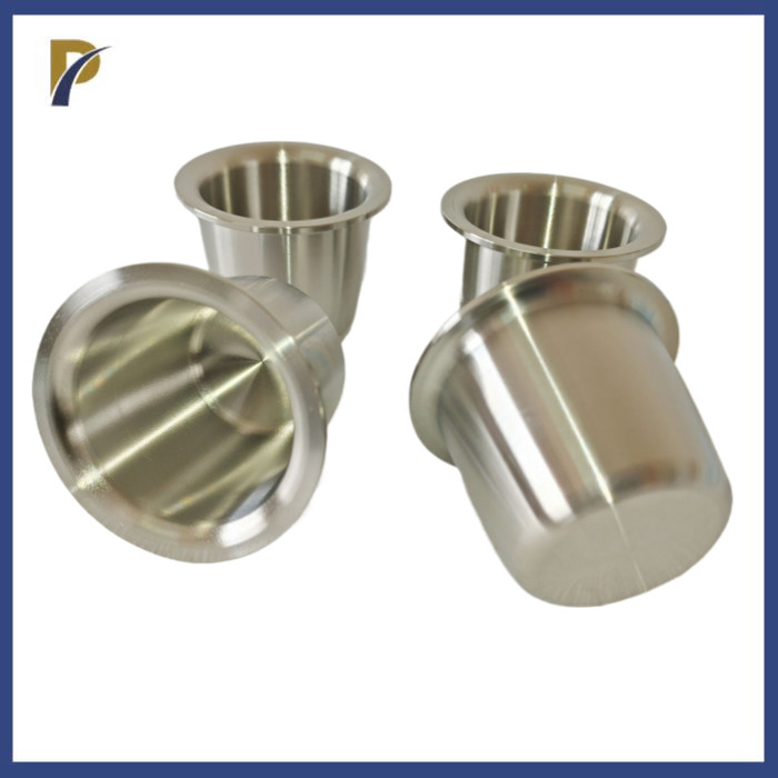 Flanged Rims Zirconium Crucible With Lid For Fusion Flux ICP-OES Analyses