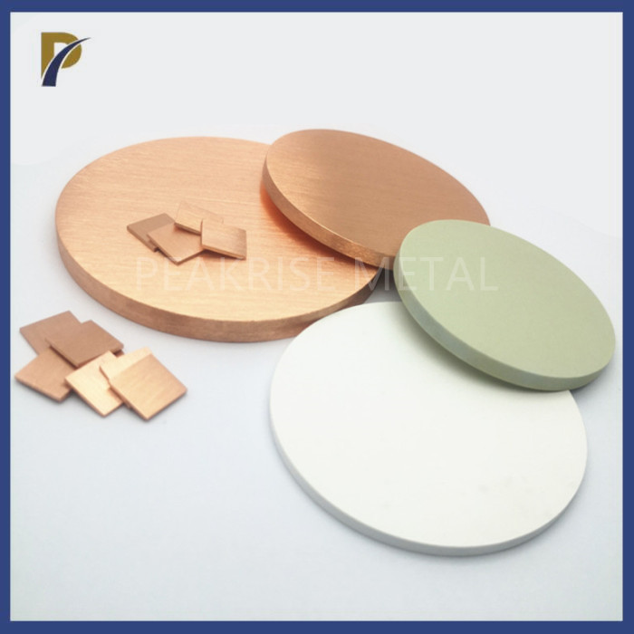 Diameter 2 Inch Molybdenum Copper Alloy Disc Heat Sink Copper ...