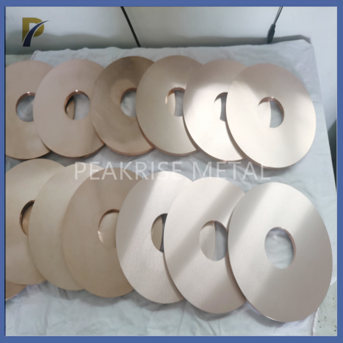 75%W Tungsten Copper Disc EDM PCD Tool Material Tungsten Copper Plate ...