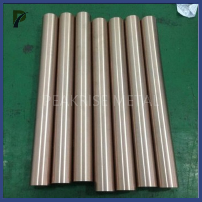 Dia 25mm WCu20 Tungsten Copper Alloy Rod Bright Surface For Electrodes ...