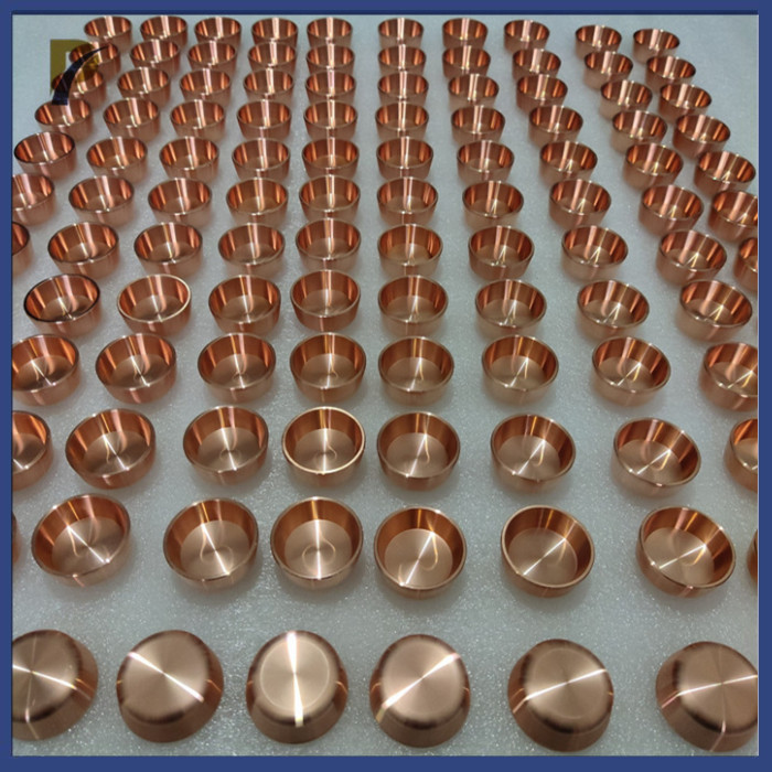 High Purity OFC Oxygen Free Copper Crucible For Optics Vacuum Coating ...