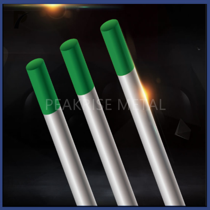 Green Color Code Pure Tungsten Electrode AWS A5.12M Welding Electrode