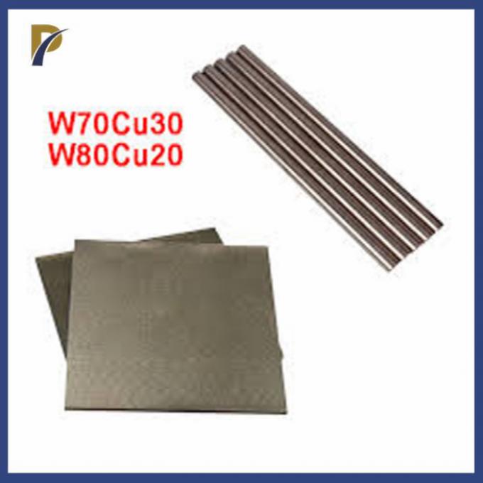 Bright Surface Alloy Copper Tungsten Sheet 75WCu 80WCu 90WCu 70WCu